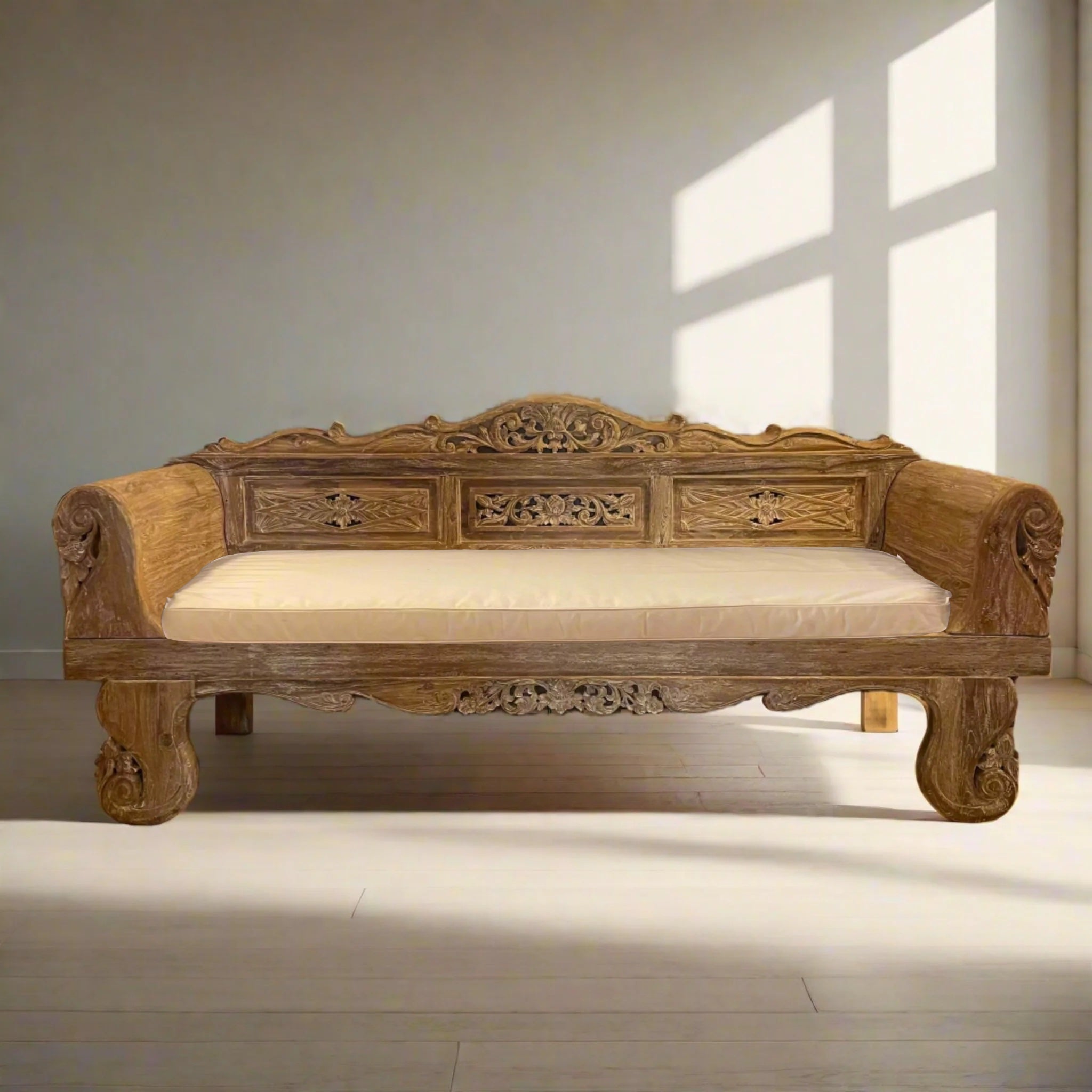 Ubud Balinese Timber Daybed - 200cm | Made To Order – Paradise Living Co.