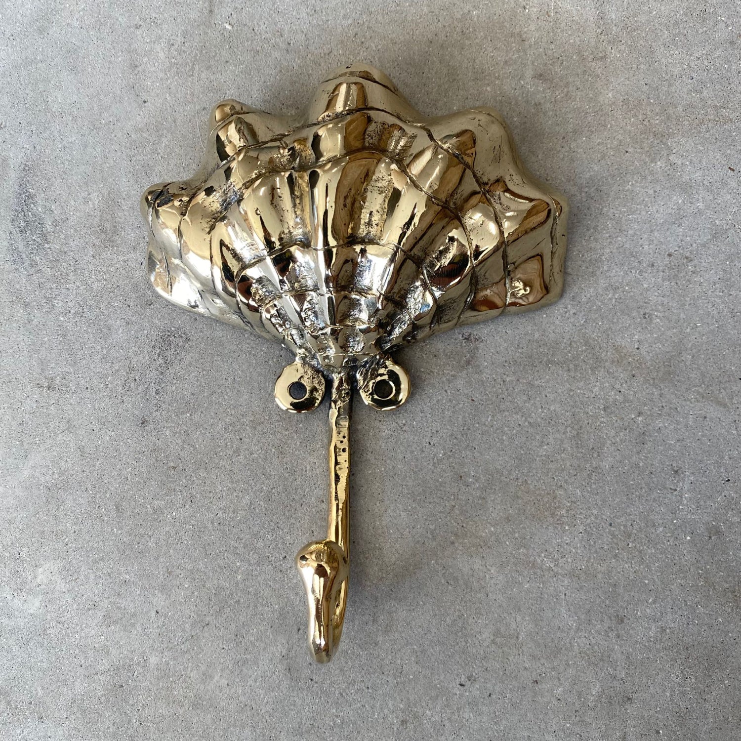 Brass Fan Clam Shell Wall Hook – Paradise Living Co.
