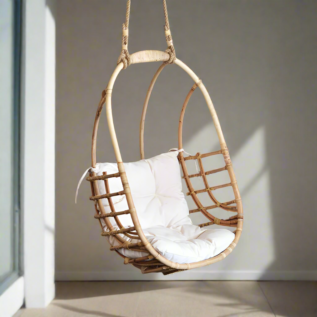Breeze Single Cane Hanging Chair | Made To Order – Paradise Living Co.