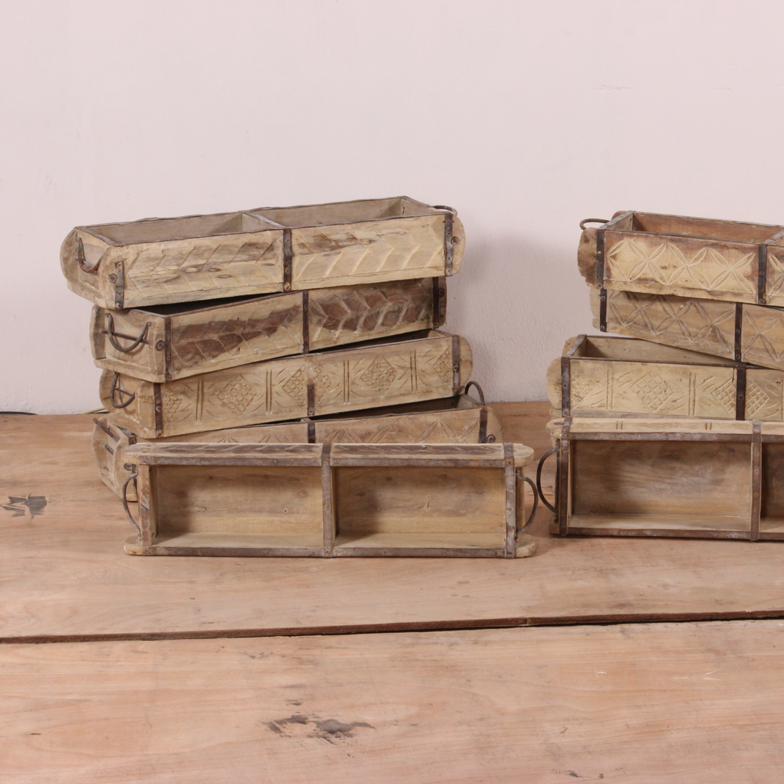 Carved Indian Vintage Timber Brick Mould - Double – Paradise Living Co.