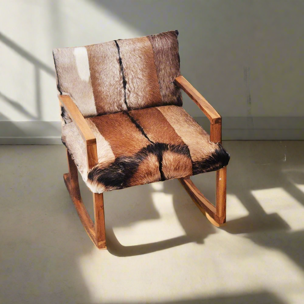 Goat Hide Rocking Chair | Made To Order – Paradise Living Co.
