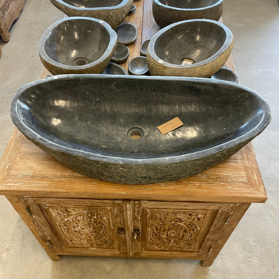 Grand River Stone Basin #01 - 87 x 42 x1 5cm – Paradise Living Co.