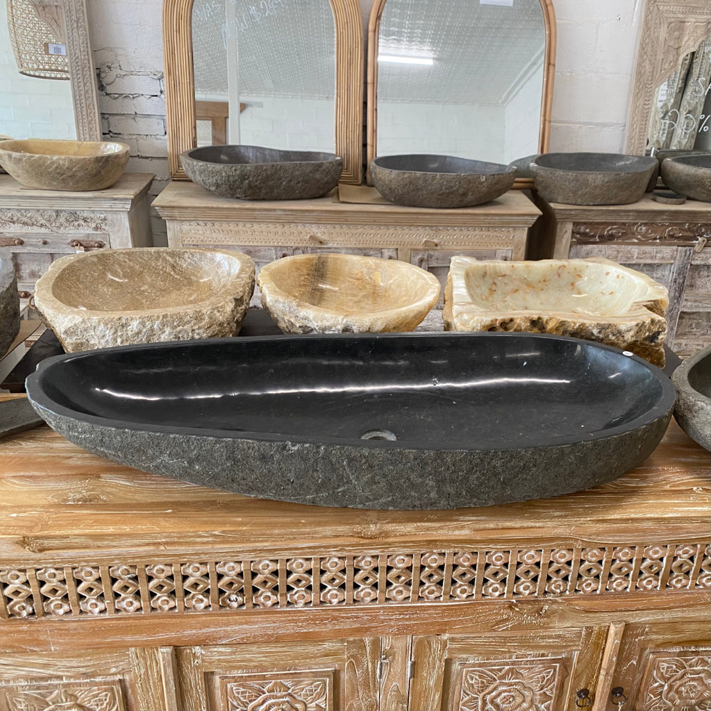 Grand River Stone Basin #40 - 115 x 45 x 15cm – Paradise Living Co.
