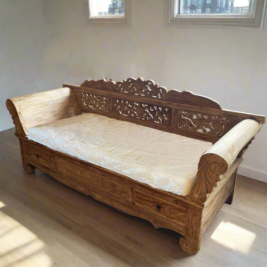 Kuta Balinese Timber Daybed - 200cm | Made To Order – Paradise Living Co.