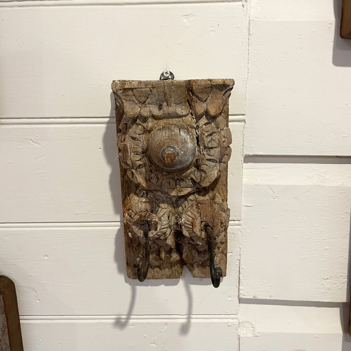 Large Double Vintage Indian Timber Wall Hooks – Paradise Living Co.