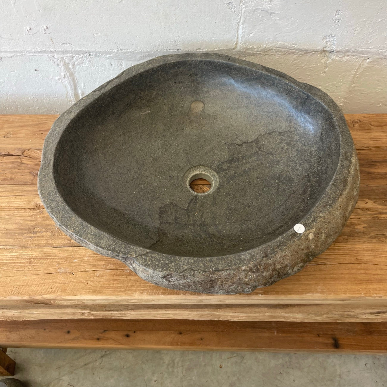 Large River Stone Basin 02 - 52 x 45 x 15cm – Paradise Living Co.