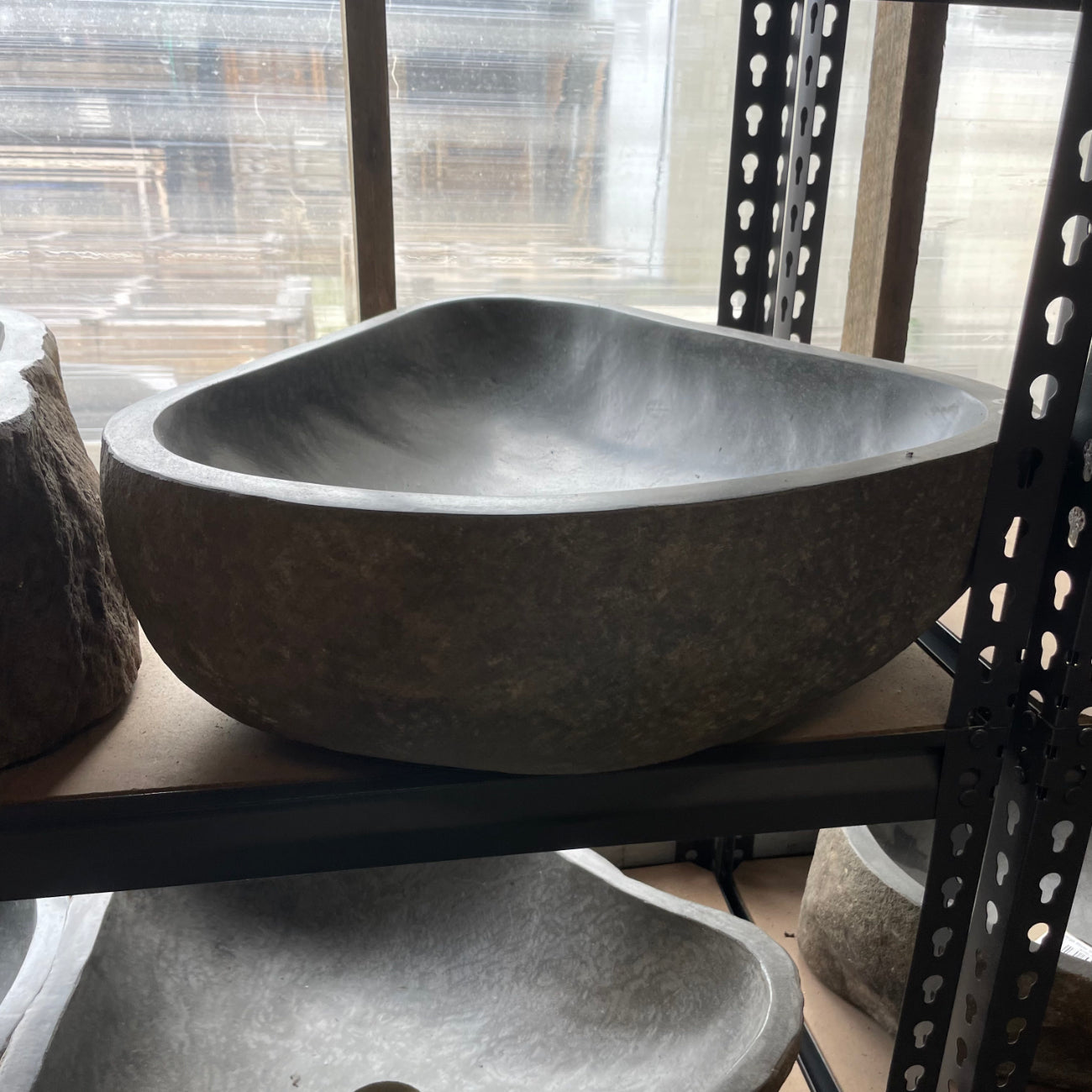 Large River Stone Basin #15 - 52 x 45 x 14cm – Paradise Living Co.