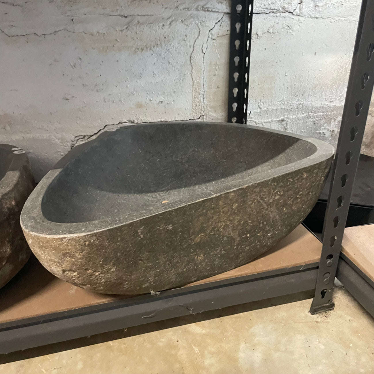 Large River Stone Basin #19 - 50 x 41 x 15cm – Paradise Living Co.