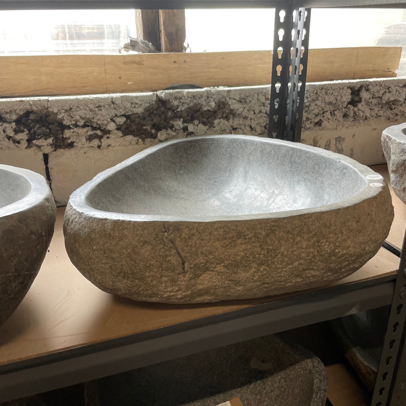 Large River Stone Basin #30 - 44 x 41 x 14cm – Paradise Living Co.
