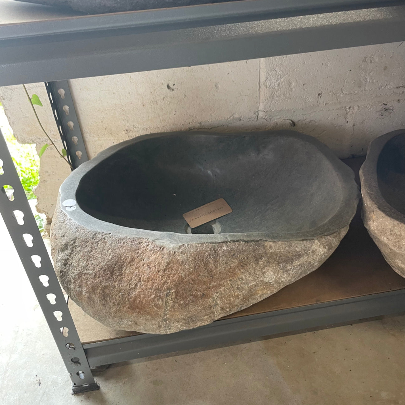 Large River Stone Basin #03 - 49 x 41 x 16cm – Paradise Living Co.