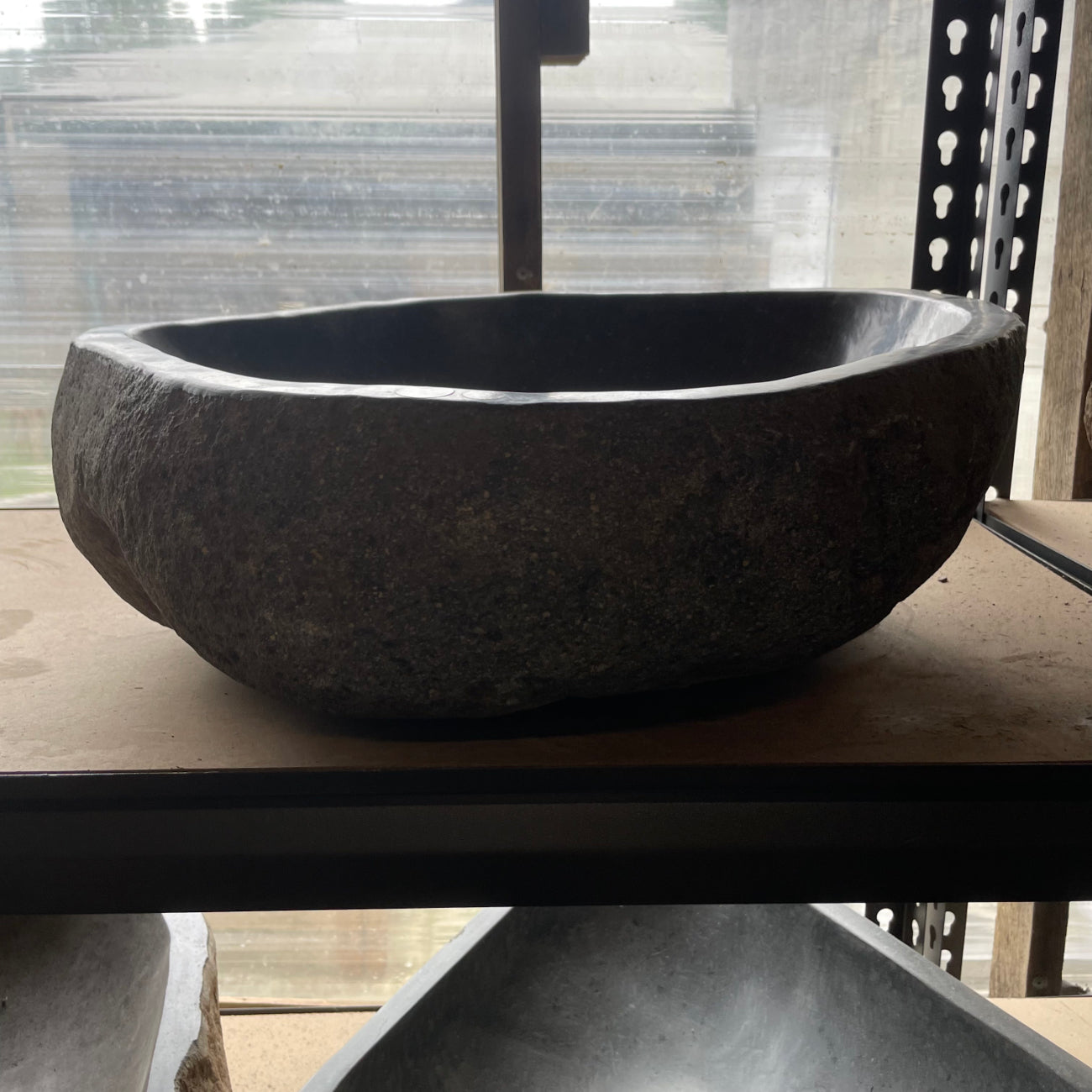 Large River Stone Basin #11 - 47 x 42 x 15cm – Paradise Living Co.