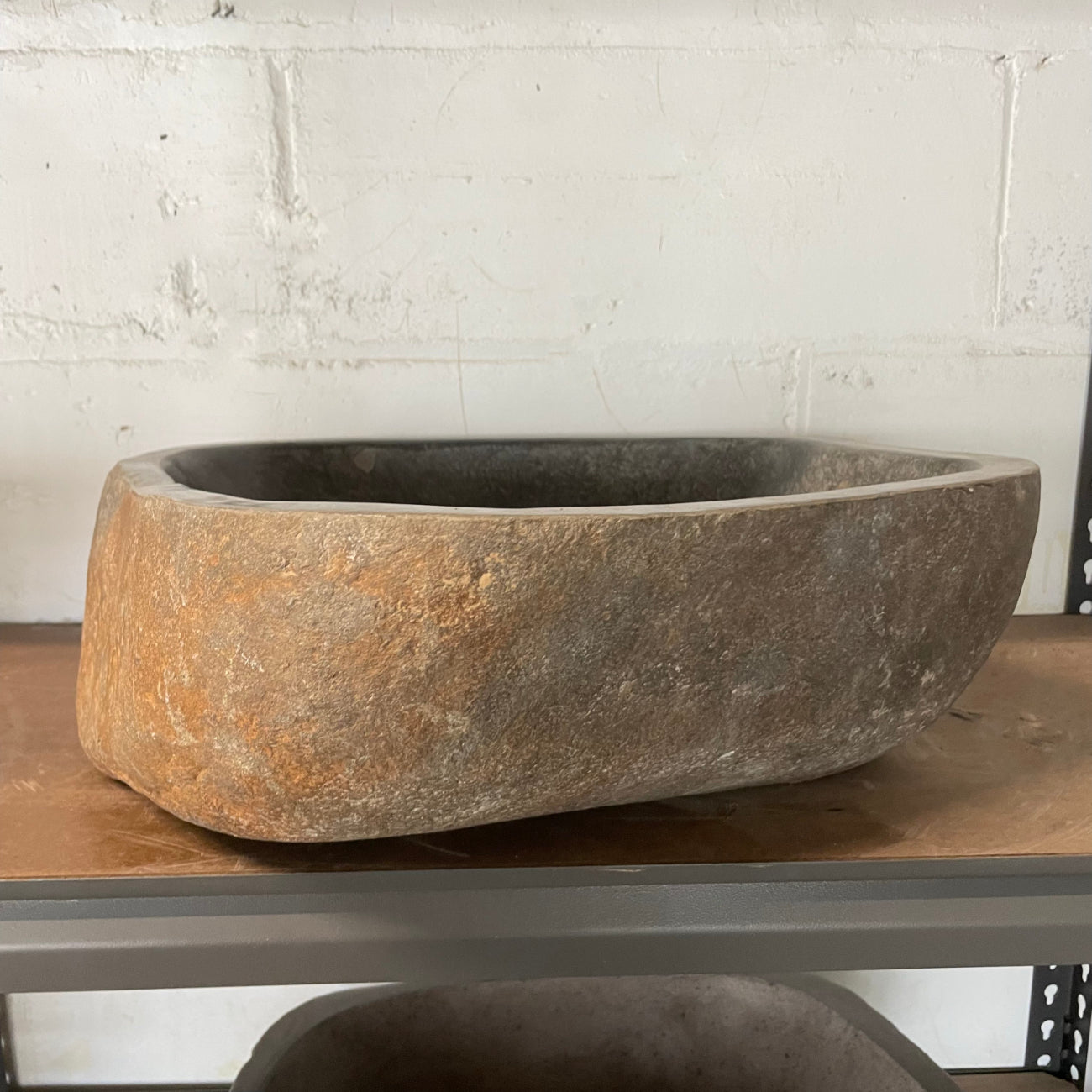 Large River Stone Basin #22 - 44 x 46 x 15cm – Paradise Living Co.
