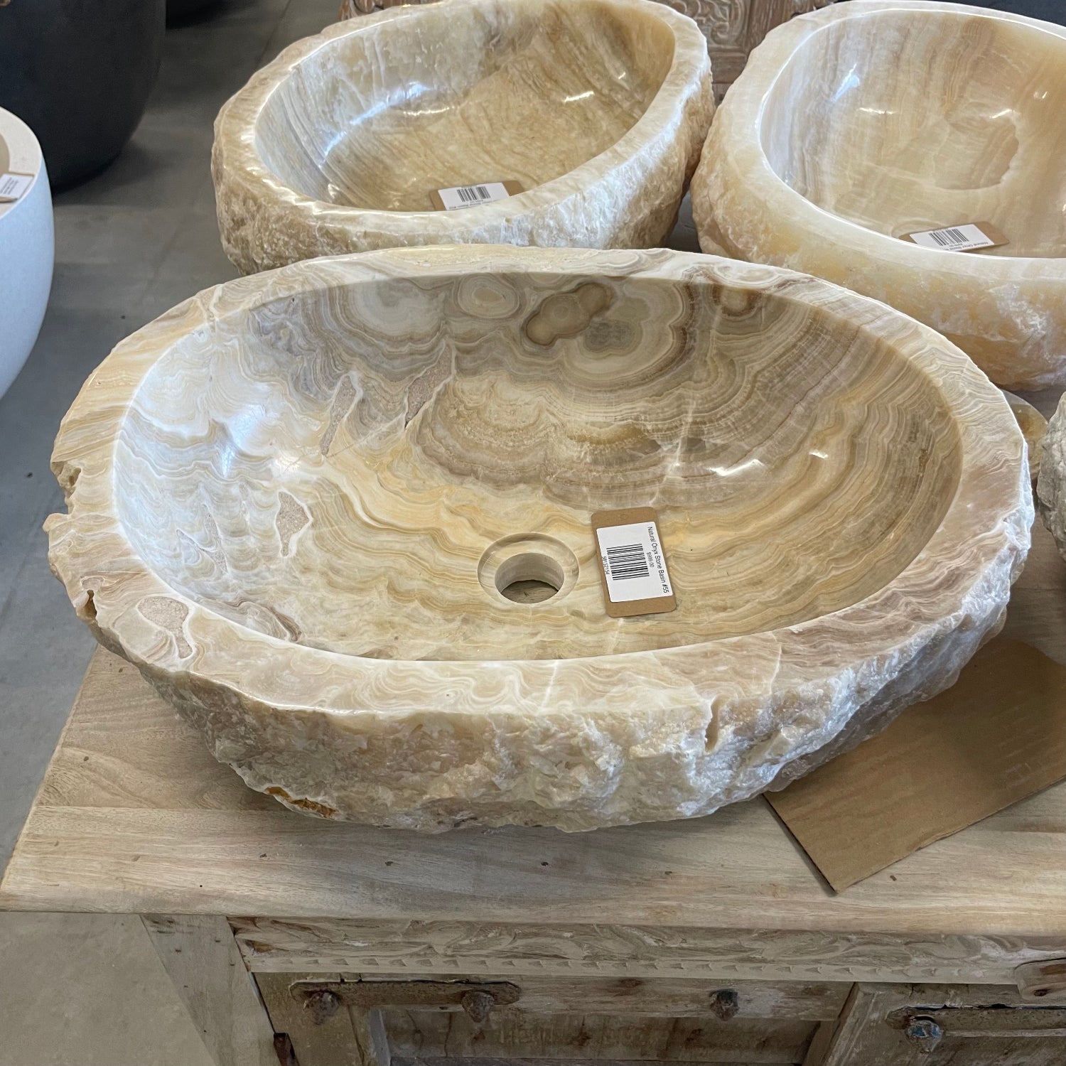 Natural Onyx Stone Basin #55 – Paradise Living Co.