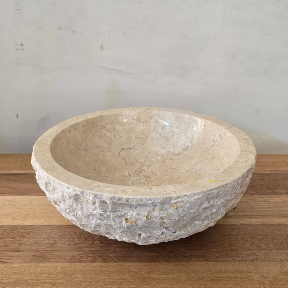 Natural Round Marble Stone Basin 10 – Paradise Living Co.