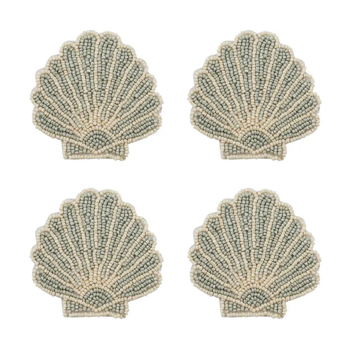 Venus Beaded Coasters 10cm Seafoam - Set of 4 – Paradise Living Co.