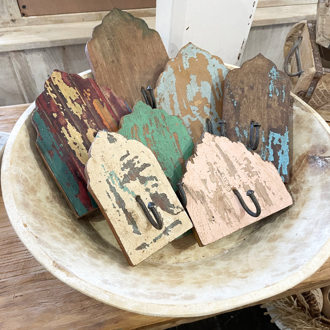 Painted Single Indian Wall Hook – Paradise Living Co.