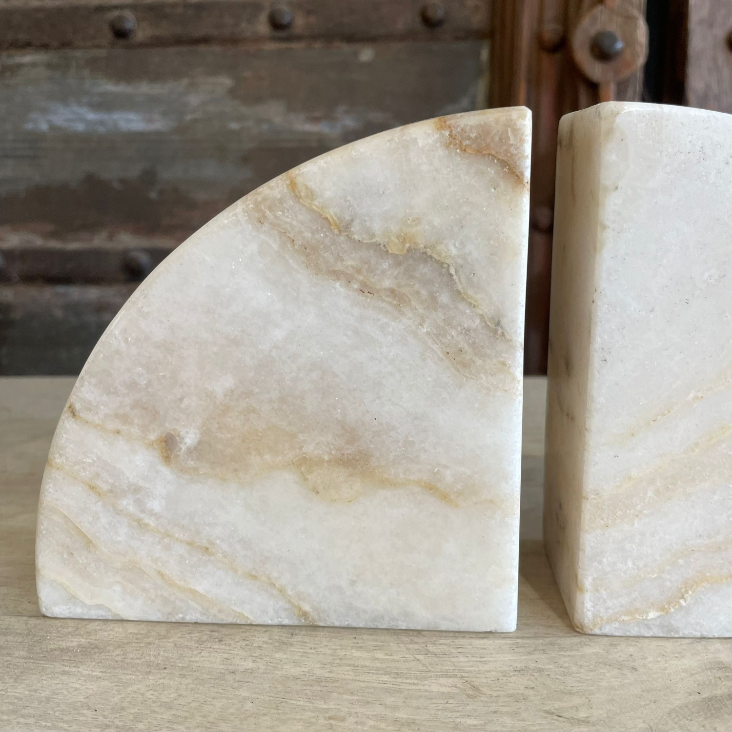 Polished Arc Onyx Stone Book Ends – Paradise Living Co.
