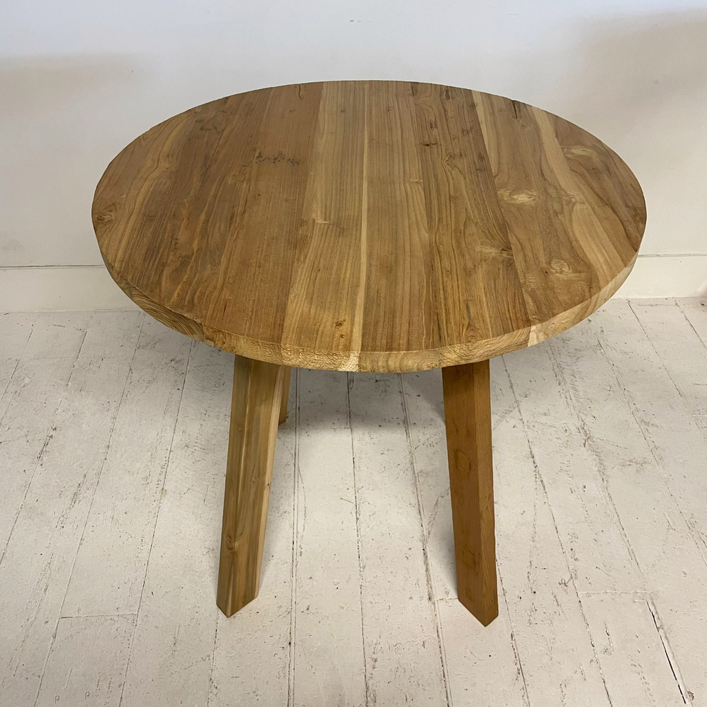 Round Cafe Teak Dining Table 80cm Dia – Paradise Living Co.