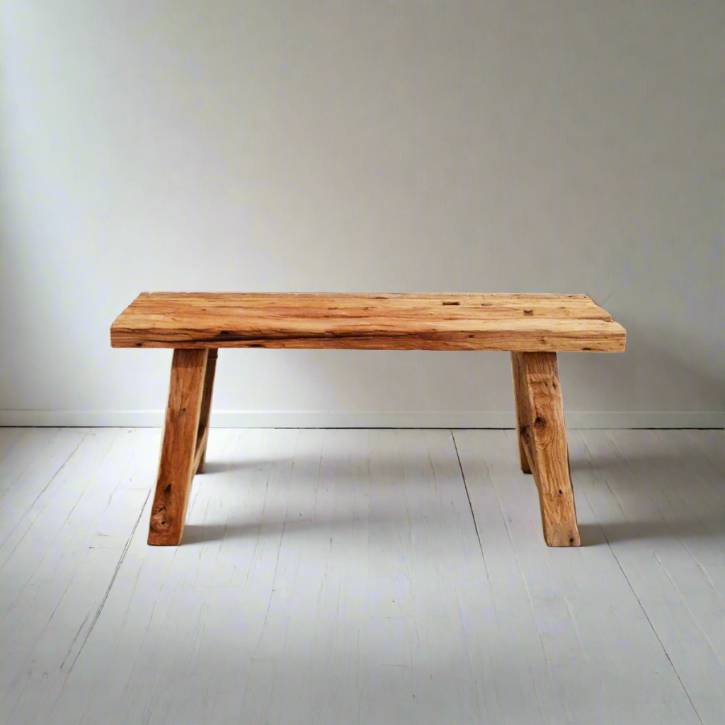 Rustic Teak Bench Seat 1000mm – Paradise Living Co.