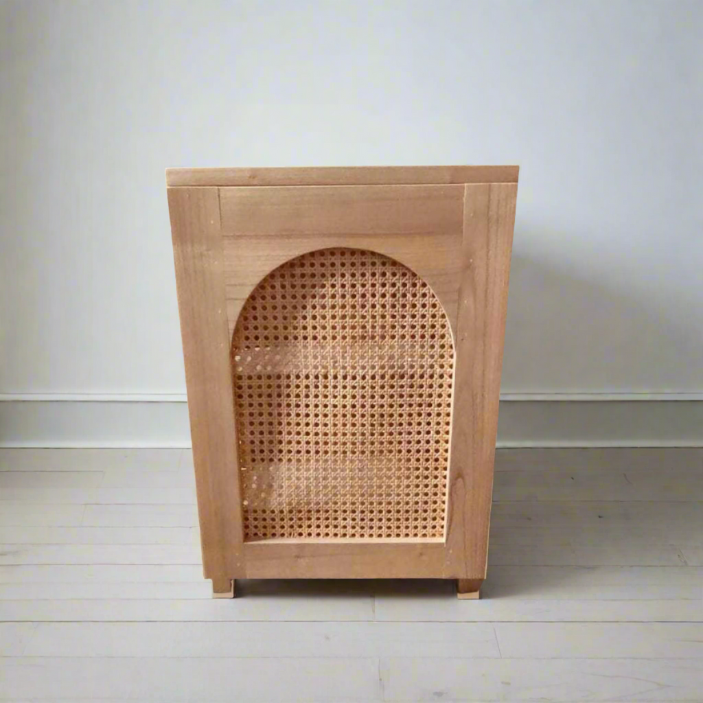 Villa Arch Timber Bedside Table – Paradise Living Co.