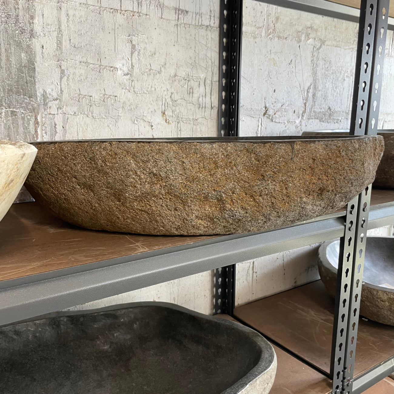 XL River Stone Basin #12 - 61 x 43 x 14.5cm – Paradise Living Co.