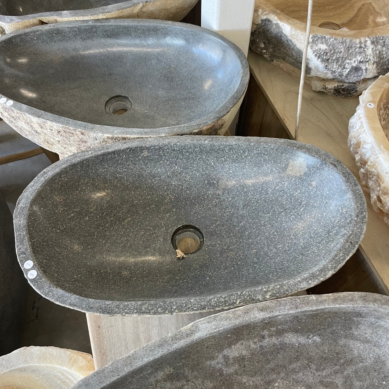 XXL River Stone Basin #49 - 61 x 35 x 15cm – Paradise Living Co.