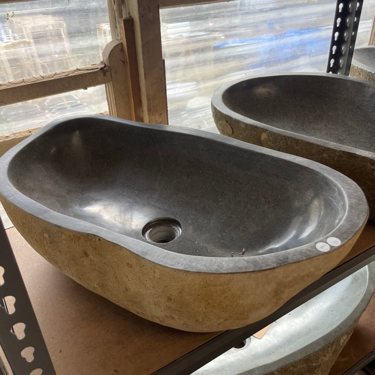 XXL River Stone Basin #53 - 58.5 x 33 x 16cm – Paradise Living Co.