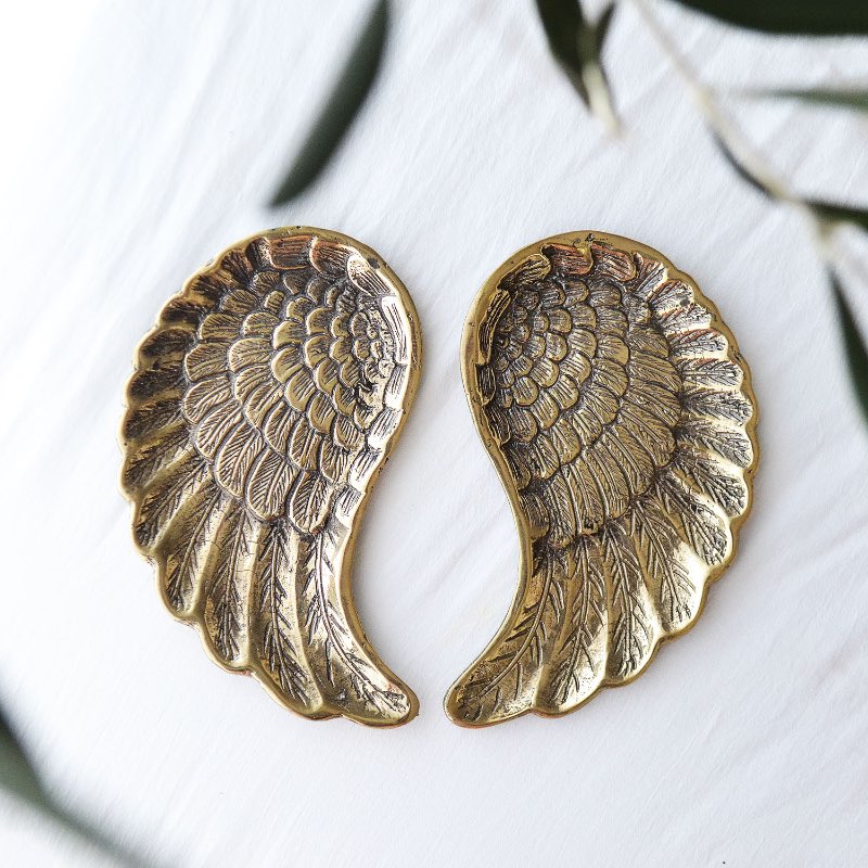 Angel Wings Brass Dish – Paradise Living Co.