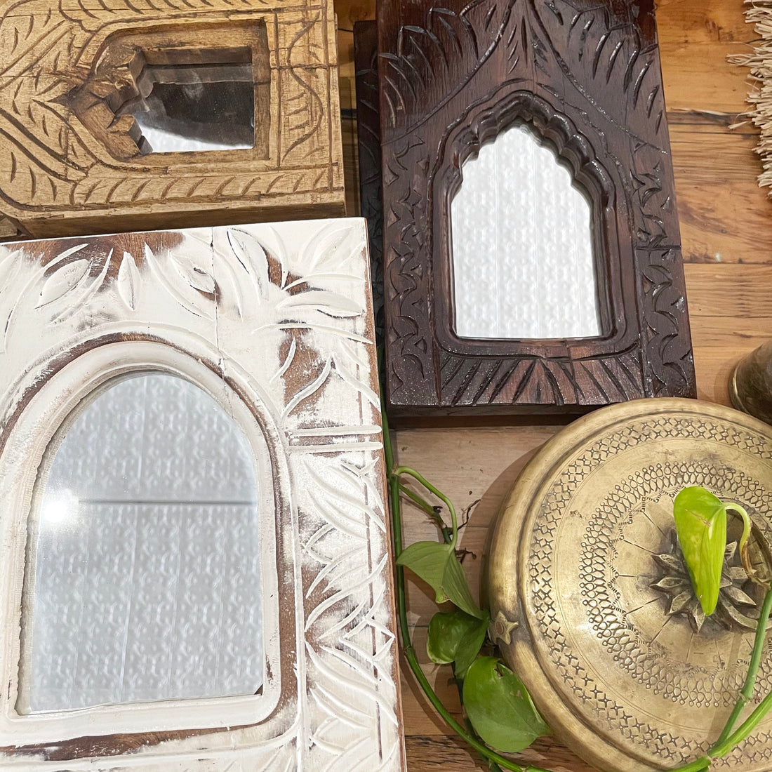 Indian Timber Arch Mirrors - Assorted Designs – Paradise Living Co.