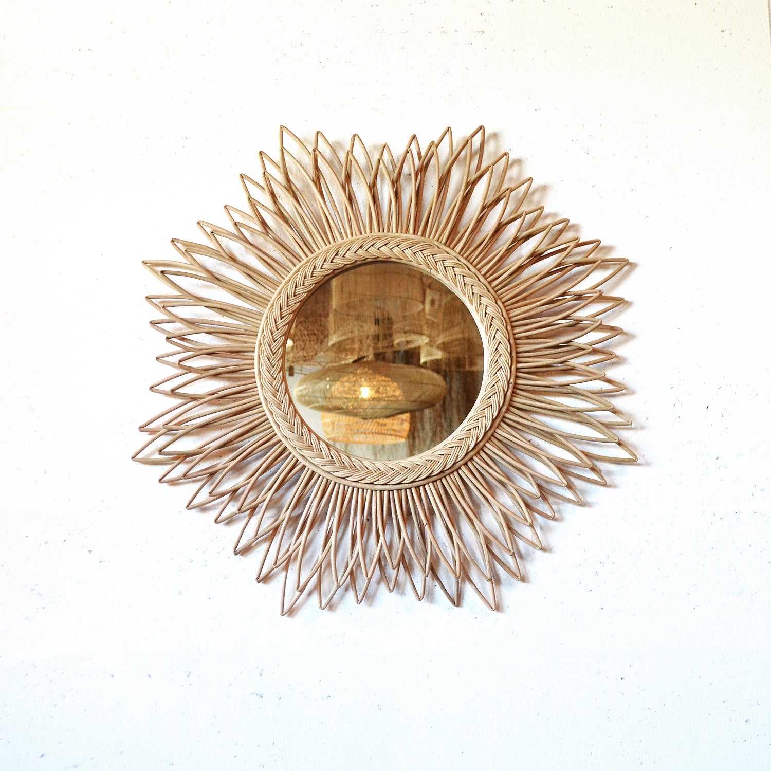 Aster Rattan Mirror 70cm Dia – Paradise Living Co.