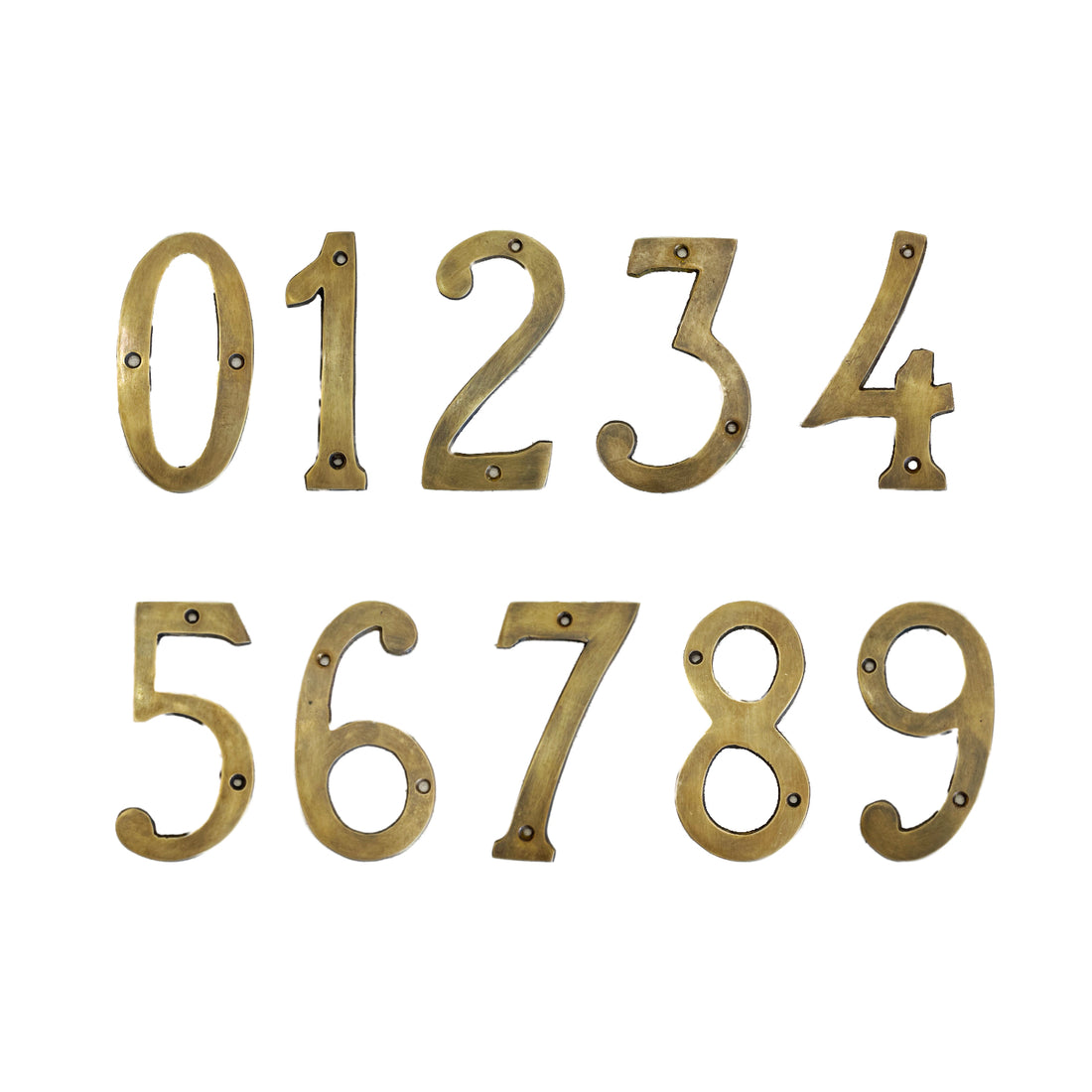 Brass House Numbers – Paradise Living Co.