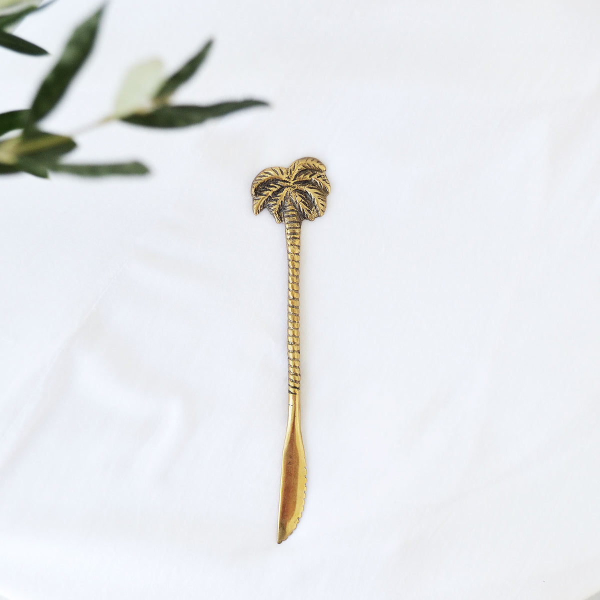 Brass Tropical Palm Knife – Paradise Living Co.