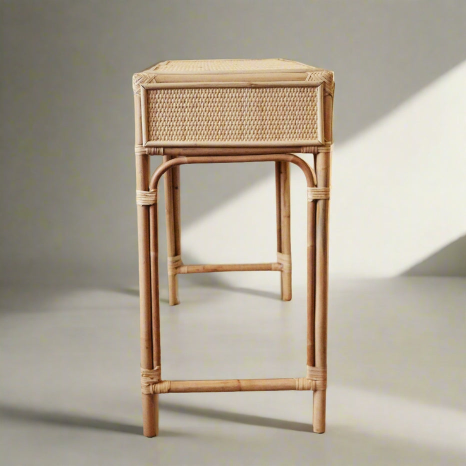 Dreamer Rattan Desk | Made To Order – Paradise Living Co.