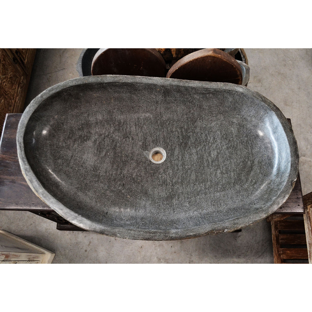 Grand River Stone Basin #09 - 100 x 60 x 15cm – Paradise Living Co.