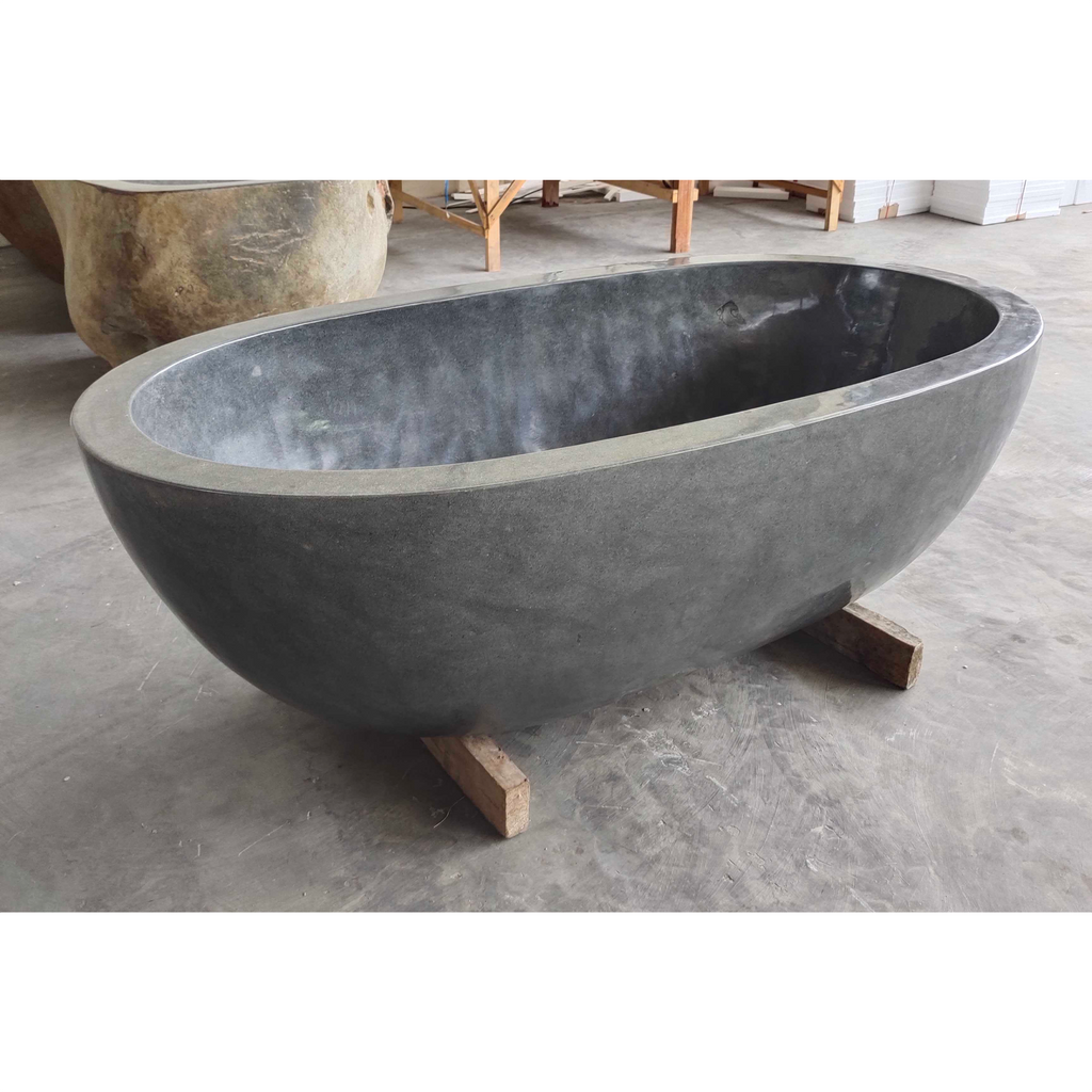 Oval Full Polished Natural Stone Bath | Pre Order – Paradise Living Co.