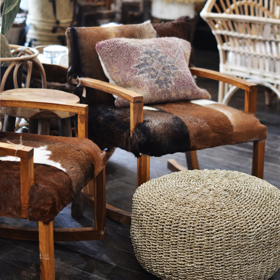 Goat Hide Rocking Chair – Paradise Living Co.