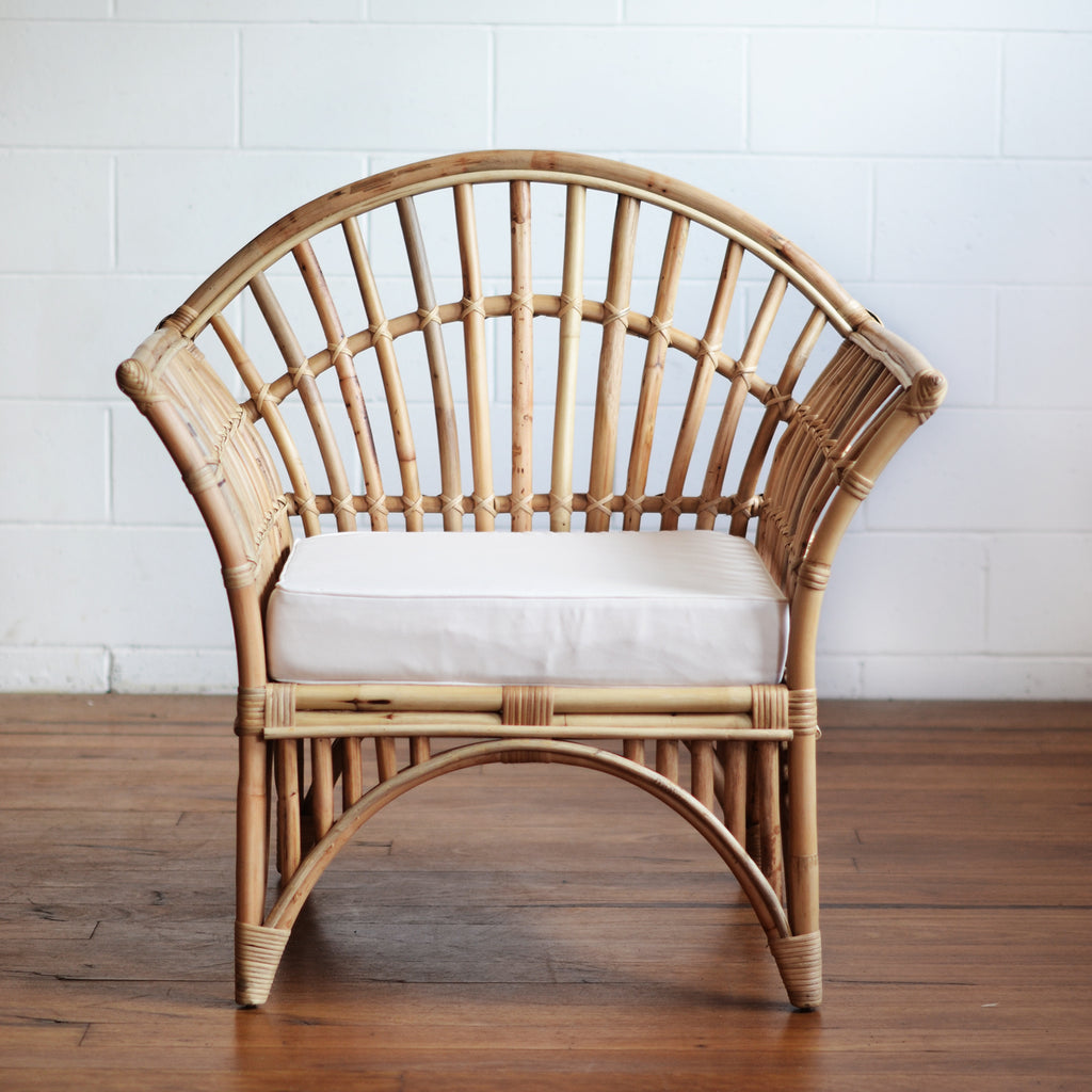 Natural Bangalow Split Cane Single Lounge – Paradise Living Co.