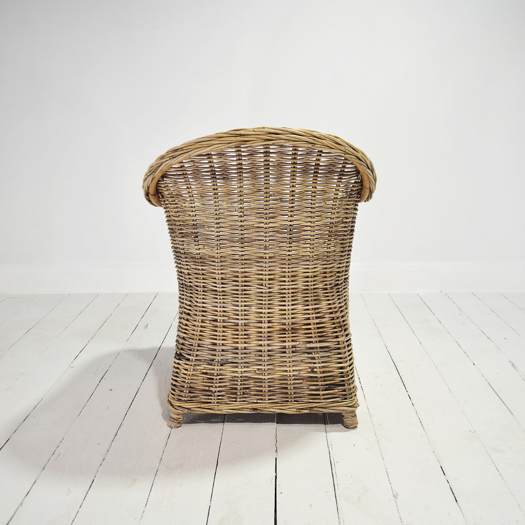 Rattan Curved Grey Arm Chair – Paradise Living Co.