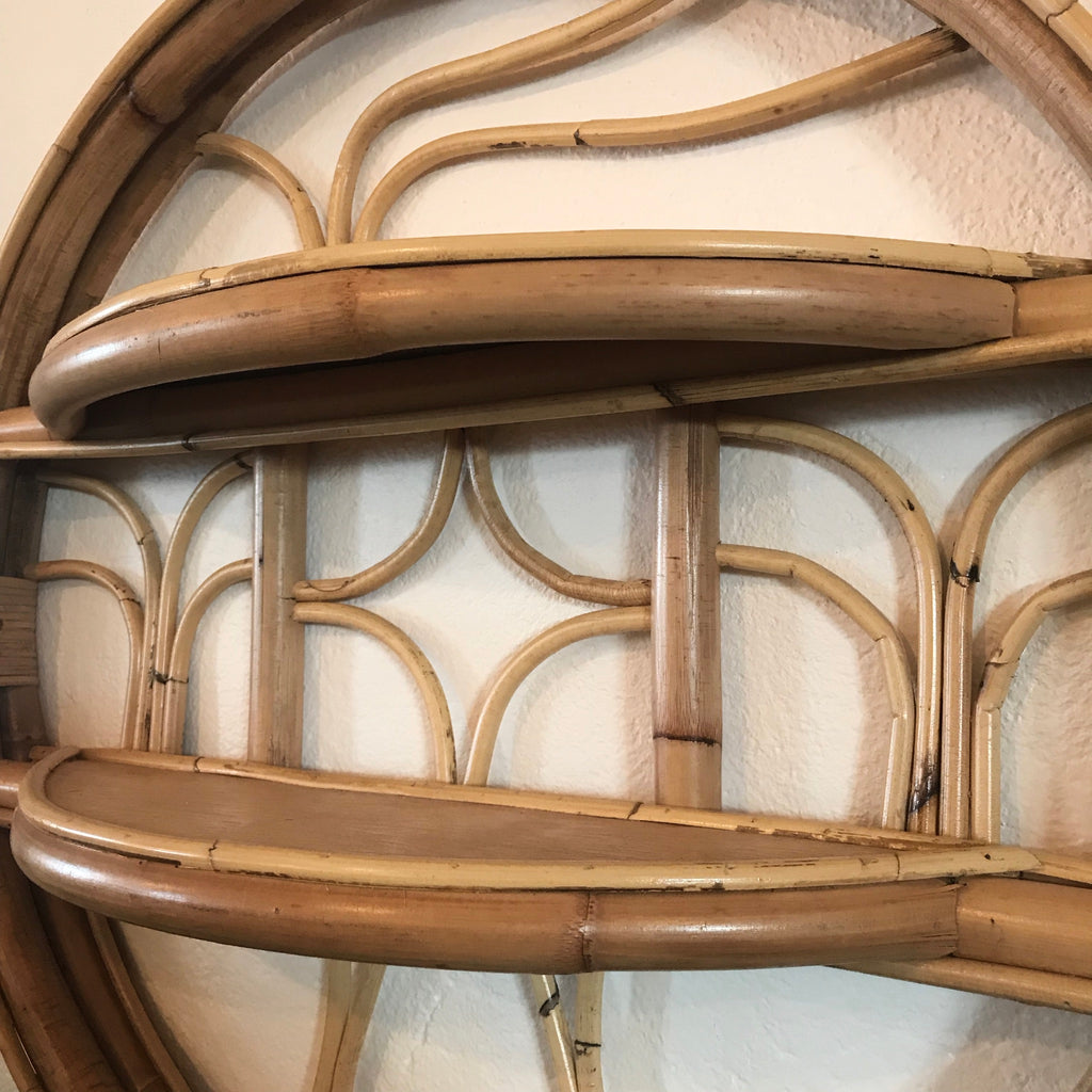 Small Round Rattan Shelf – Paradise Living Co.