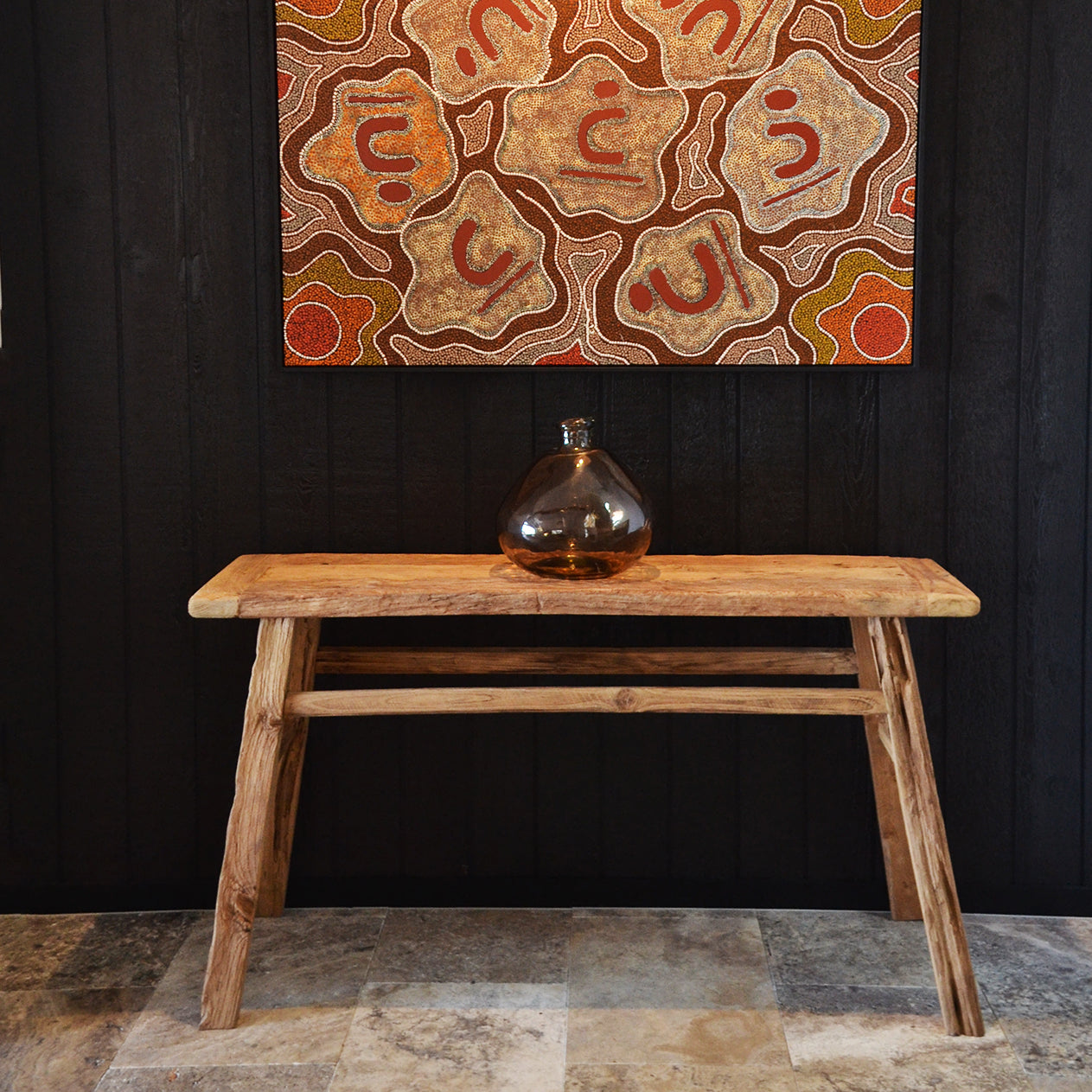 Rustic Teak Console Table 140cm – Paradise Living Co.