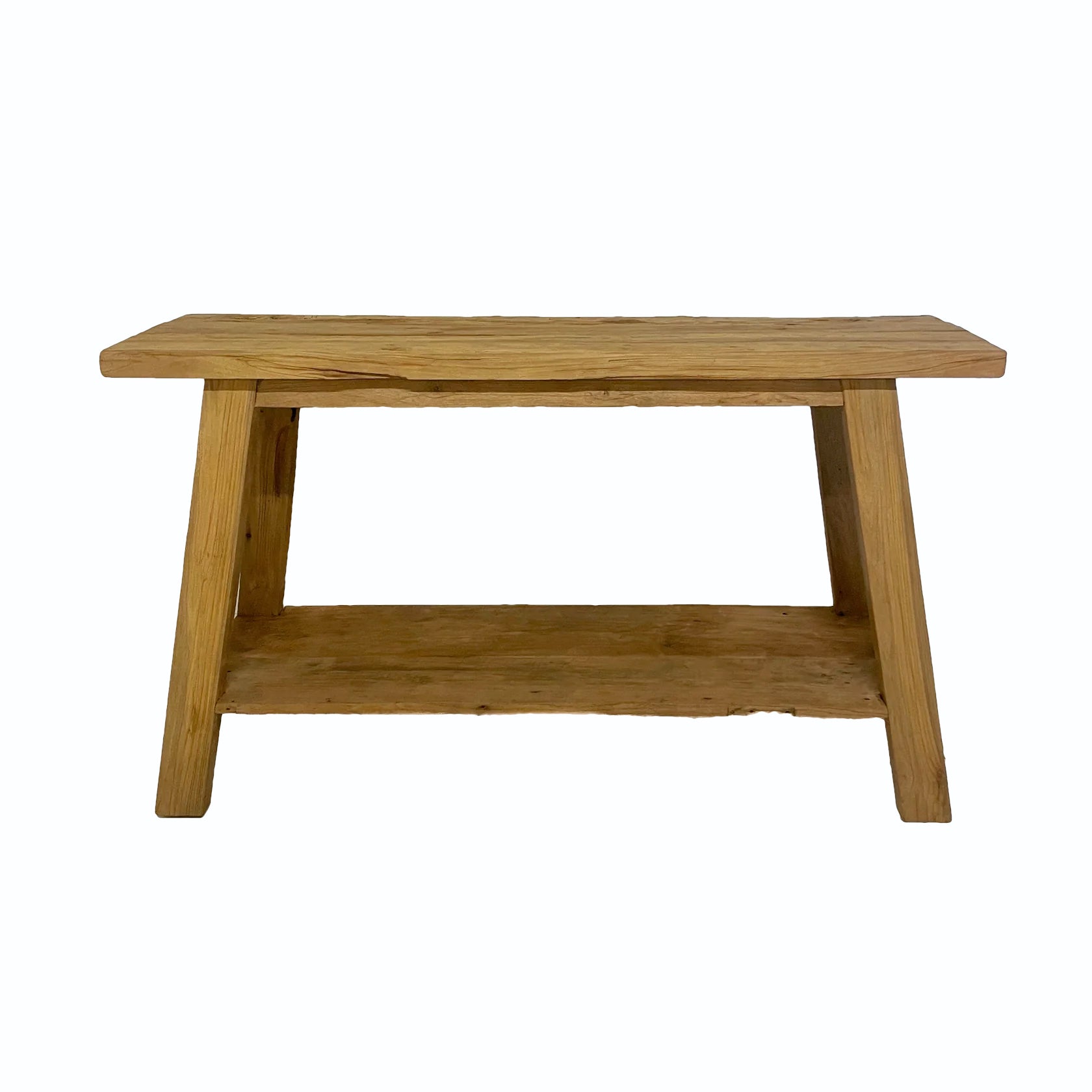 Rustic Teak Shelf Console Table 140cm – Paradise Living Co.