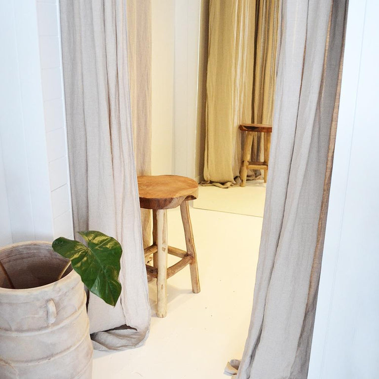 Small Cabana Rustic Teak Stool 45cm – Paradise Living Co.